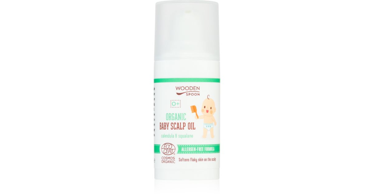 WoodenSpoon Organic Līdzeklis galvas ādas kopšanai mazuļiem no zīdaiņu ...