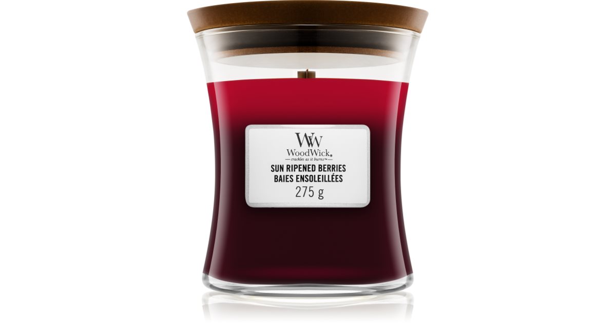 Woodwick Trilogy Sun Ripened Berries kvapioji žvakė medinė dagtis ...