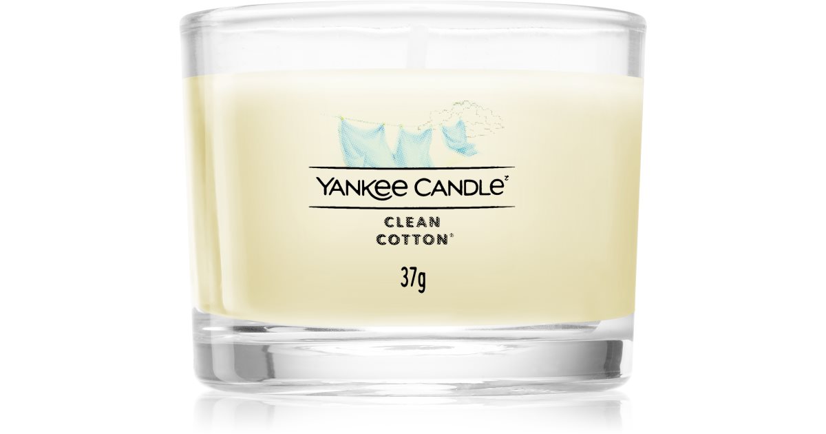 Yankee Candle Clean Cotton votivna sveča glass | notino.si