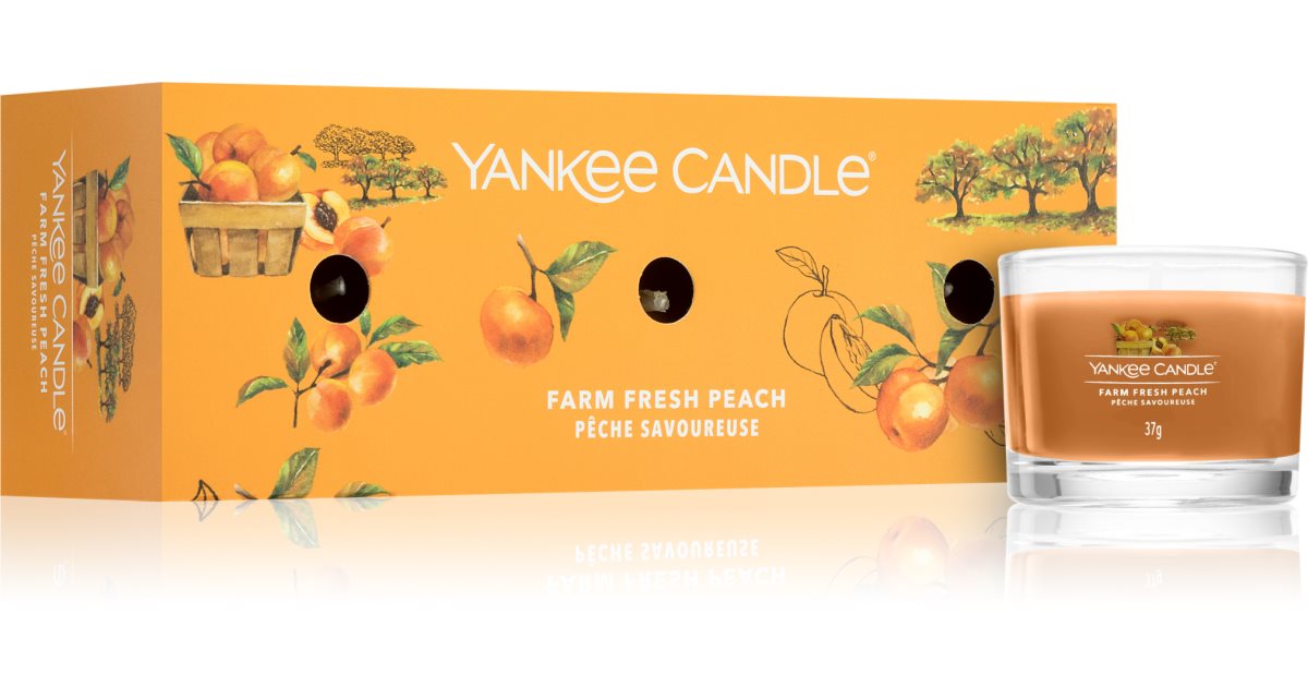 Yankee Candle Farm Fresh Peach gift set Signature | notino.co.uk