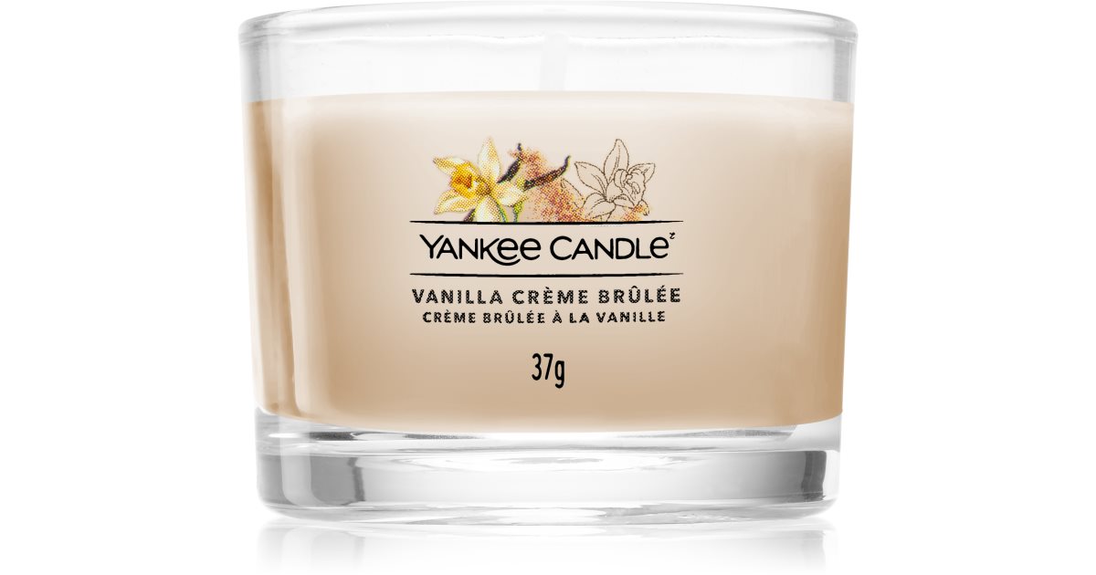 Yankee Candle Vanilla Crème Brûlée votive candle glass | notino.co.uk