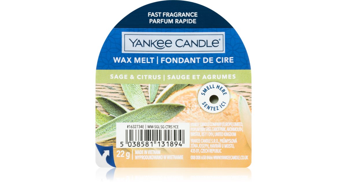 Yankee Candle Sage & Citrus wax melt | notino.co.uk