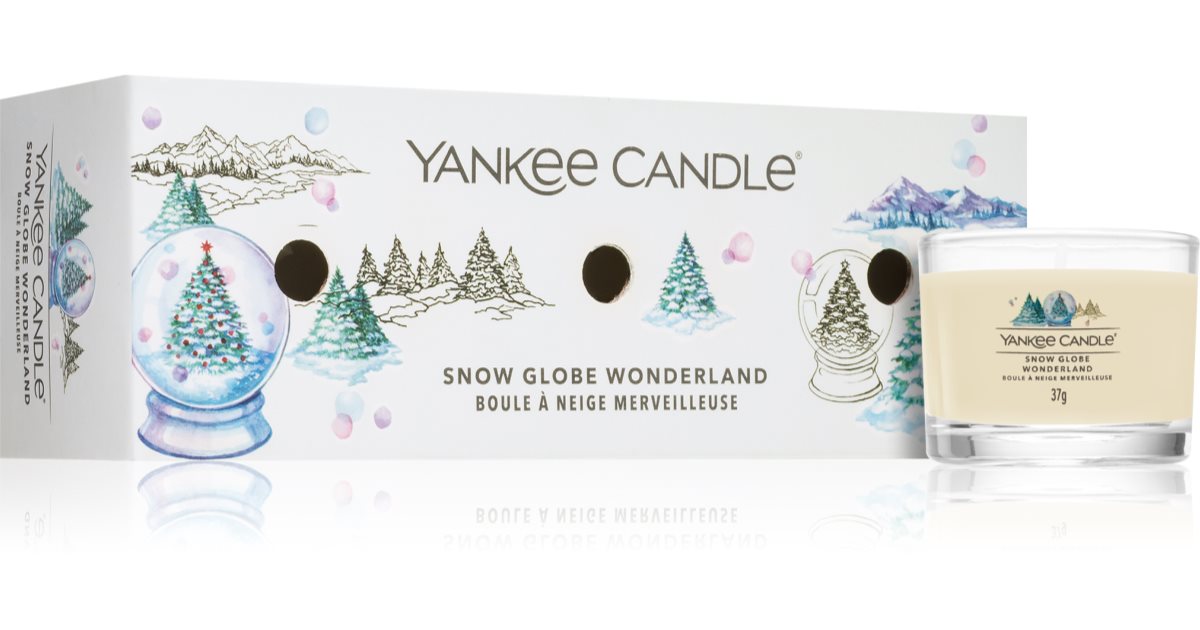 Yankee Candle Snow Globe Wonderland 3 Mini Votives Candles świąteczny ...