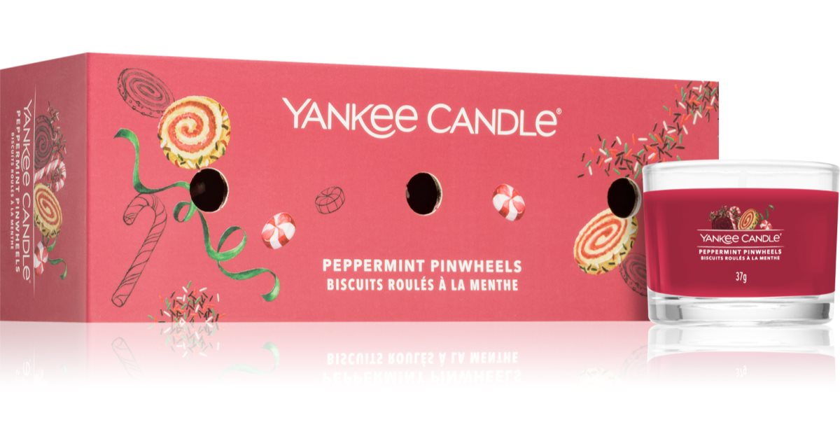 Yankee Candle Peppermint Pinwheels Christmas gift set | notino.ie