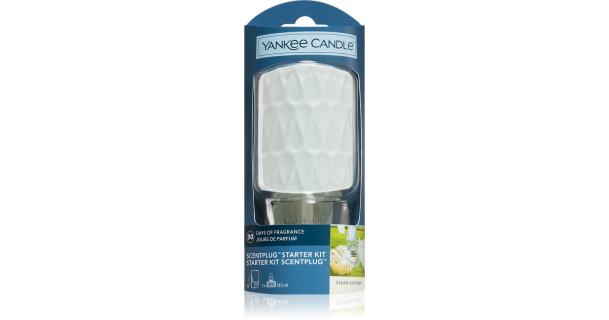 Yankee Candle Clean Cotton Electric diffuser + one refill | notino.ie