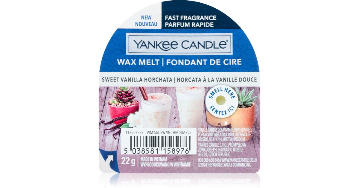 Yankee Candle Sweet Vanilla Horchata sulatusvaha | notino.ee Yankee Candle Sweet Vanilla Horchata sulatusvaha | notino.ee