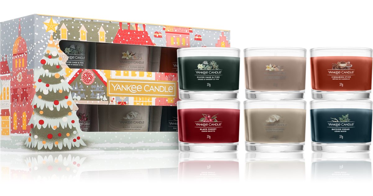 Yankee Candle Christmas Collection 6 Votive Candles Geschenkset II.