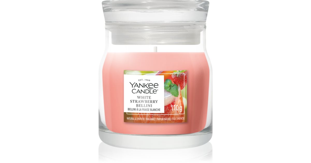 Yankee Candle White Strawberry Bellini ароматна свещ Signature ...