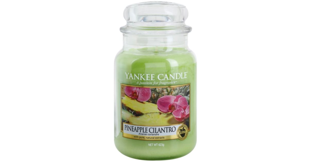 Yankee Candle Pineapple Cilantro bougie parfumée 623 g Classic grande ...