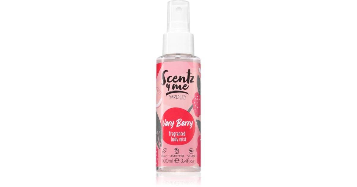Yardley Scentz 4 Me Very Berry vartalosuihke naisille | notino.fi