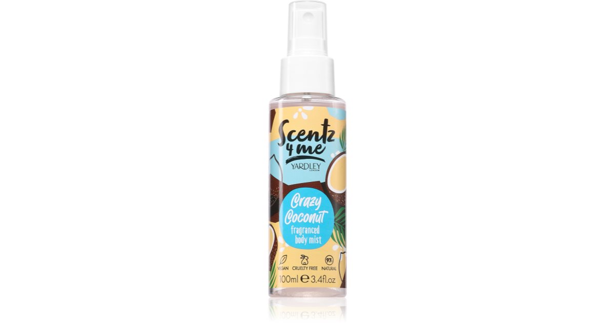 Yardley Scentz 4 Me Crazy Coconut body mist for women | notino.co.uk