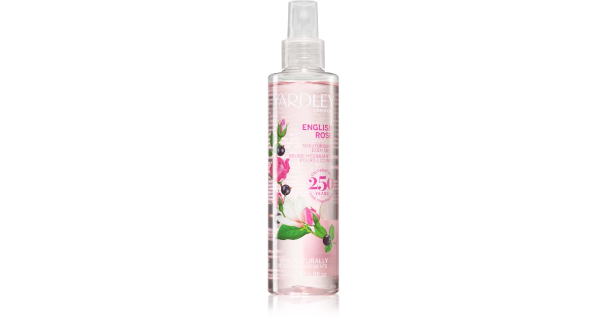 Yardley English Rose Hydrating Body Spray for women | notino.ie