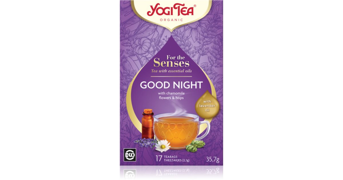 Yogi Tea For The Senses Good Night BIO thé en sachet | notino.fr