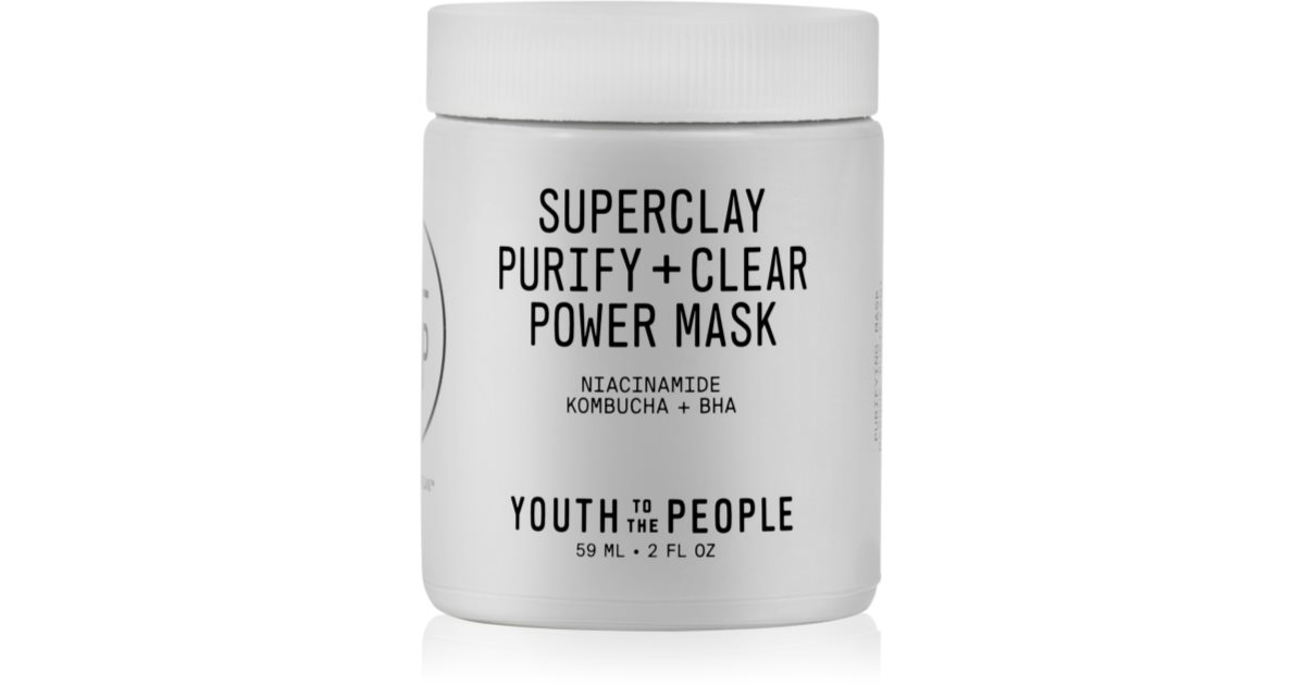 Youth To The People Superclay Purify + Clear Power Mask Puhastav ...