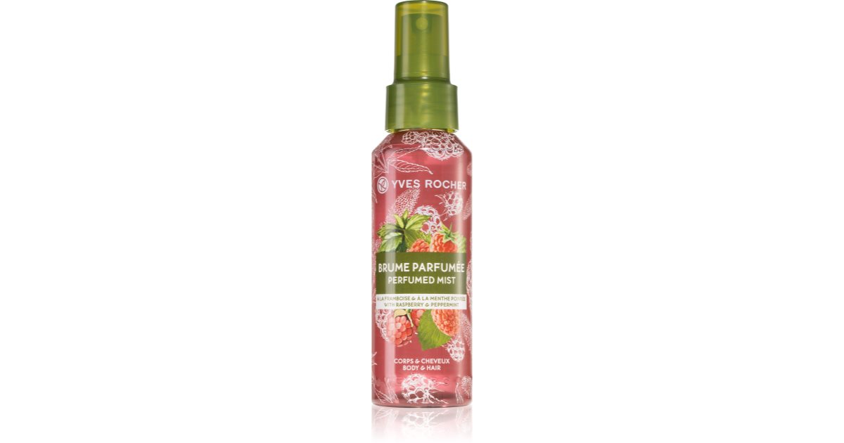 Yves Rocher Raspberry & Mint Spray for body and hair | notino.ie