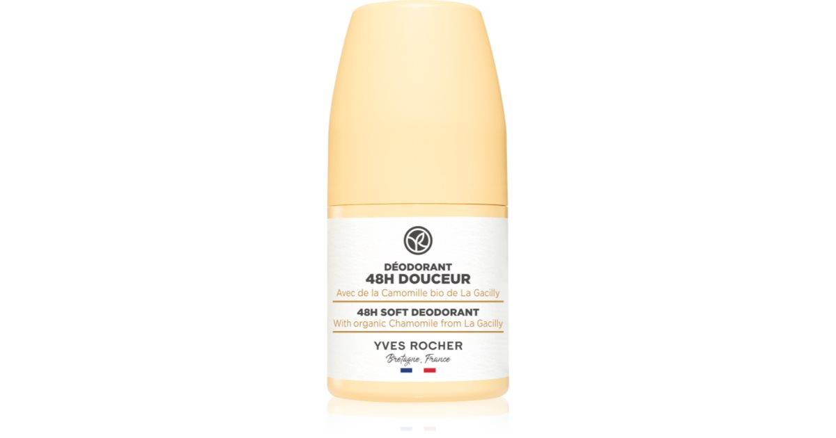 Yves Rocher 48 H Soft roll-on deodorant for soft and smooth skin ...