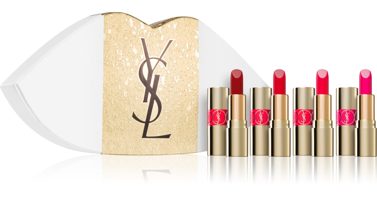 Yves Saint Laurent Rouge Volupté Shine coffret cadeau pour femme ...