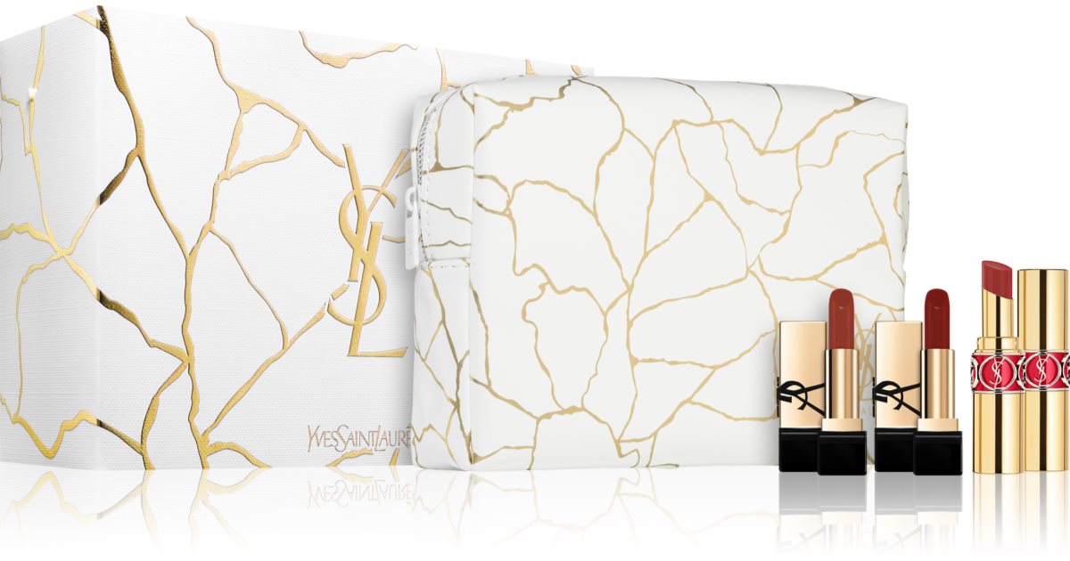 Yves Saint Laurent Rouge Volupté Shine coffret cadeau pour femme ...