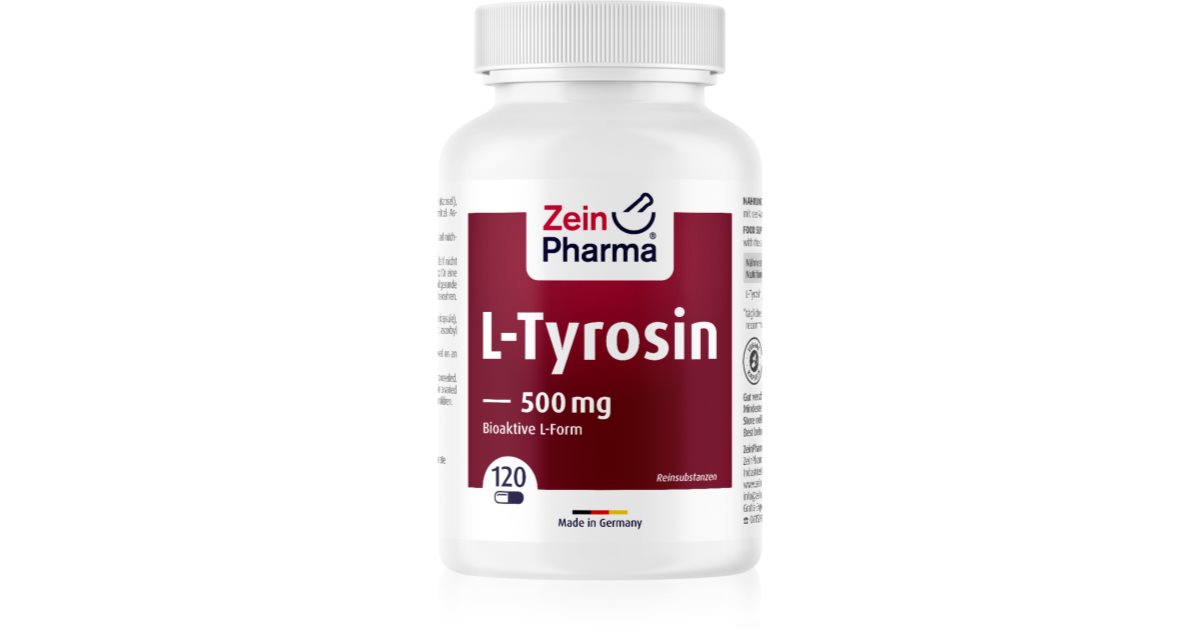ZeinPharma L-Tyrosin 500 mg Ergänzung der täglichen Proteinzufuhr ️ ...