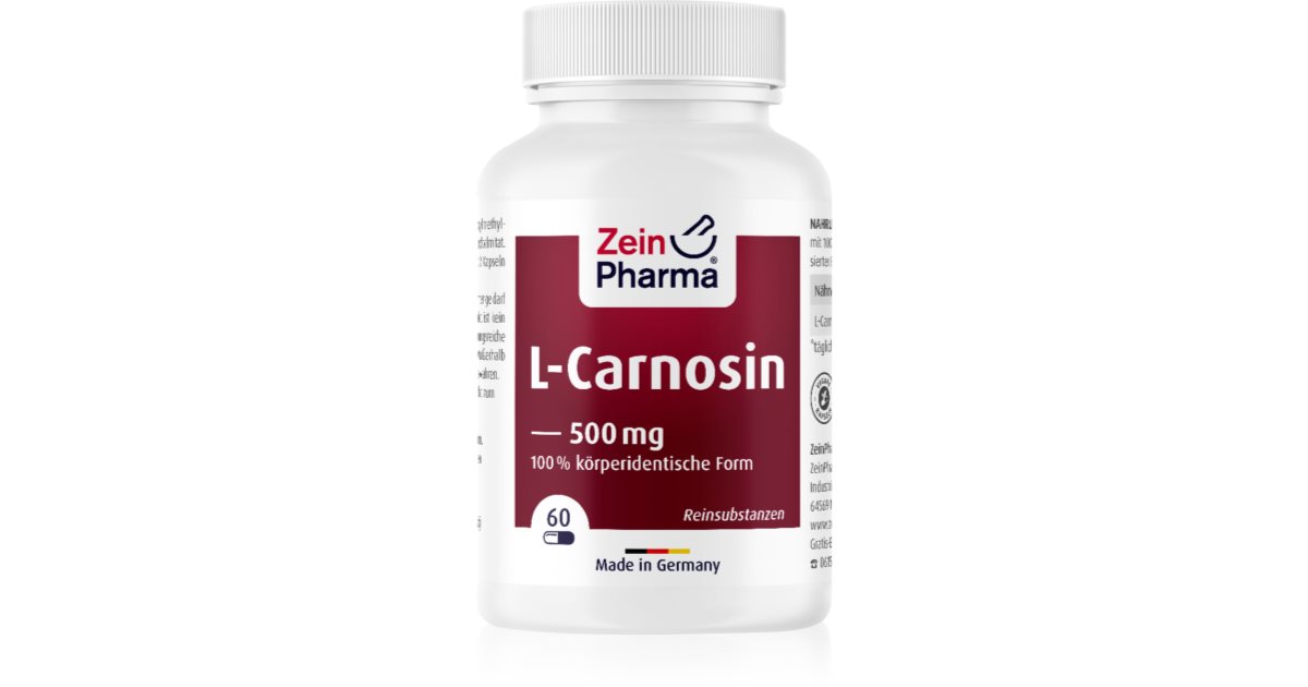 ZeinPharma L-Carnosin 500 mg capsules for athletes | notino.co.uk