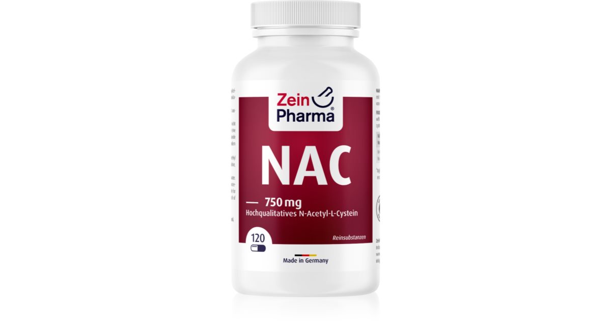 ZeinPharma NAC (N-Acetyl-Cystein) 750mg Kapseln für die normale ...