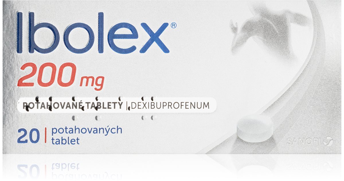 Ibolex Ibolex 200mg potahované tablety proti bolesti, zánětu, otoku ...