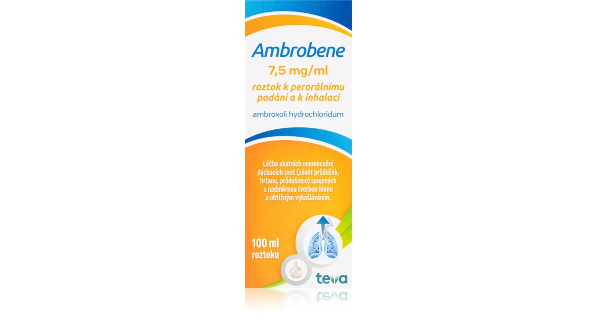 Ambrobene Ambrobene 7,5 mg/ml perorální roztok na vlhký kašel a ...