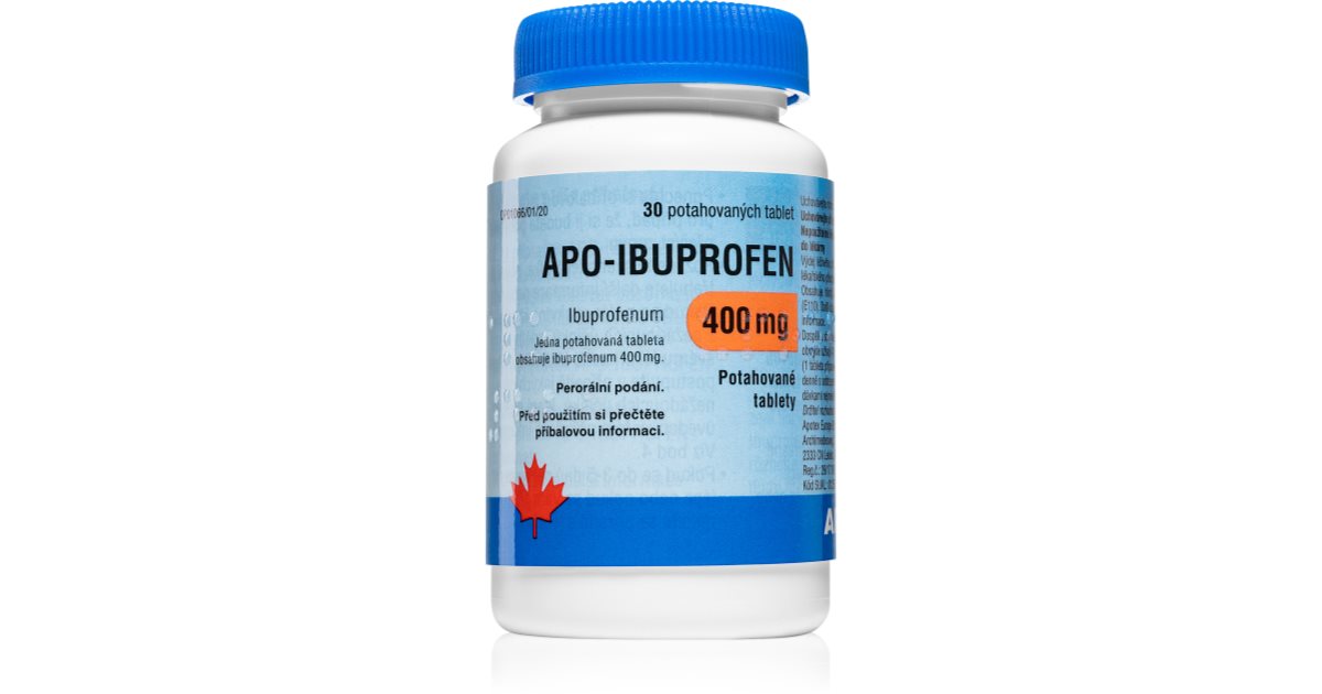 Apo-Ibuprofen Apo-Ibuprofen 400MG TBL FLM 30 potahované tablety ke ...