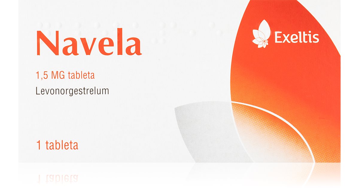 Navela Navela 1,5 mg tableta nouzové antikoncepce | notino.cz