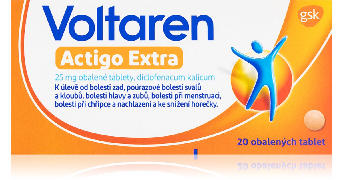 Voltaren Voltaren Actigo Extra 25mg obalené tablety proti bolesti ...