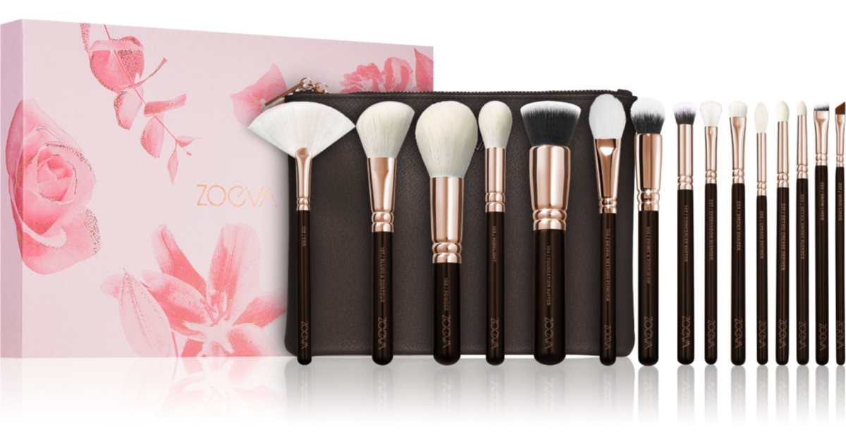 ZOEVA The Artists Brush Set Rose Golden Edition Ceļojuma otu komplekts ...