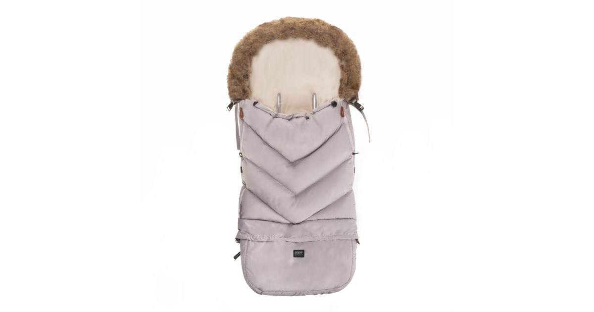 Zopa Fluffy Combi Foggy Grey footmuff | notino.co.uk