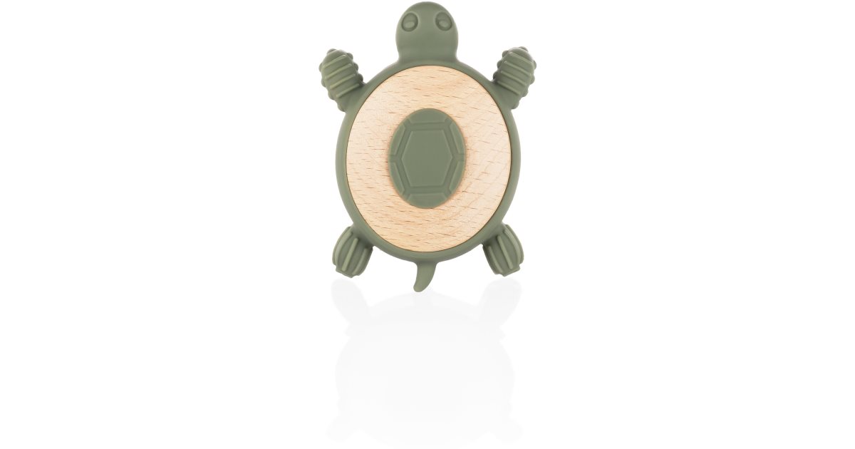 Zopa Silicone Wooden Teether Turtle chew toy | notino.co.uk